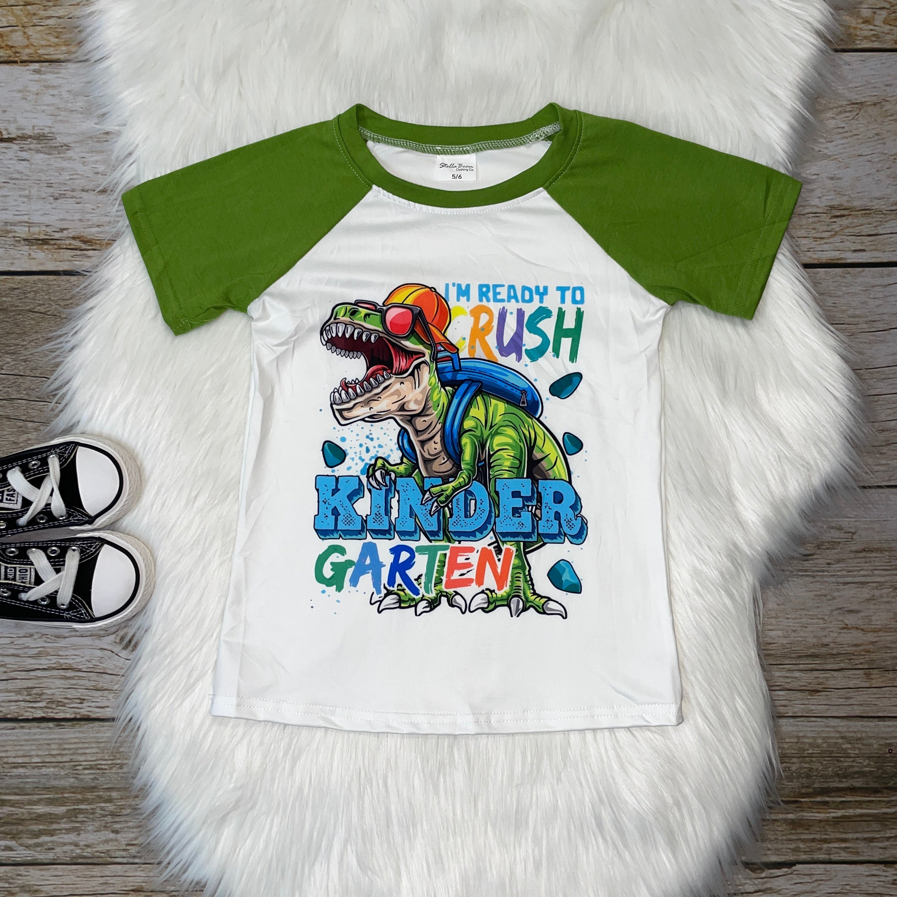 Back to School Raglan - Ready to Crush Kindergarten – Maddie Mae ...